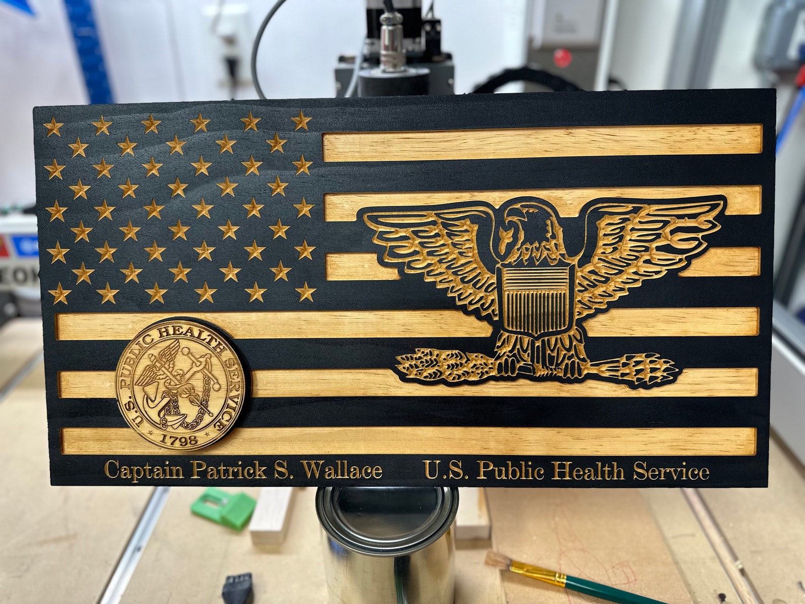 Personalized Military Flags, Military Gifts, Wood Flags, Military ...