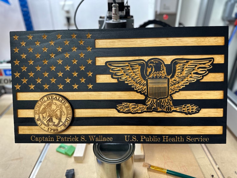 Personalized Military Flags, Military Gifts, Wood Flags, Military ...