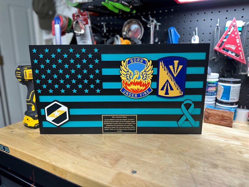 Personalized Military Flags, Military Gifts, Wood Flags, Military ...