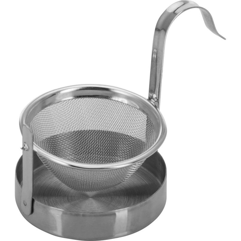Stainless Steel Dripless Swivel Tea Strainer on Stand swing Style ...