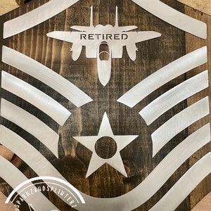 Custom Military Aircraft Retired Badge Add-on for Rank Stripes ~ STRIPE ...