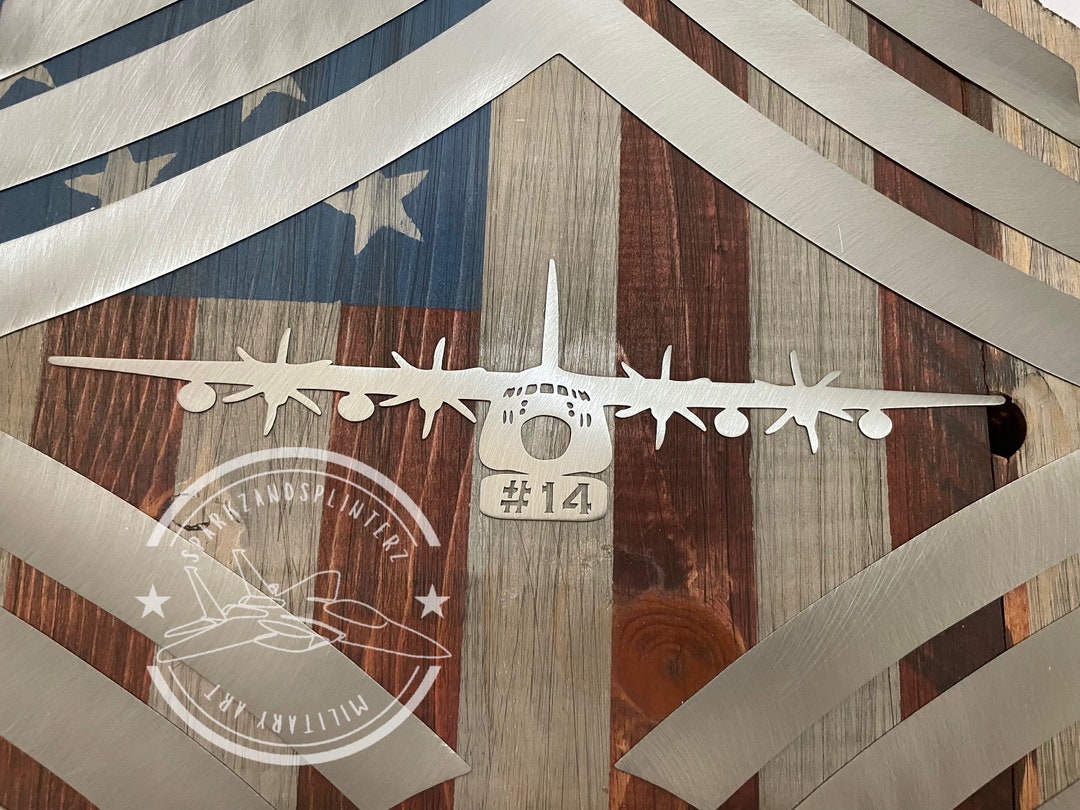 Custom Military Aircraft Line Number Badge Add-on ~ STRIPE NOT INCLUDED ...