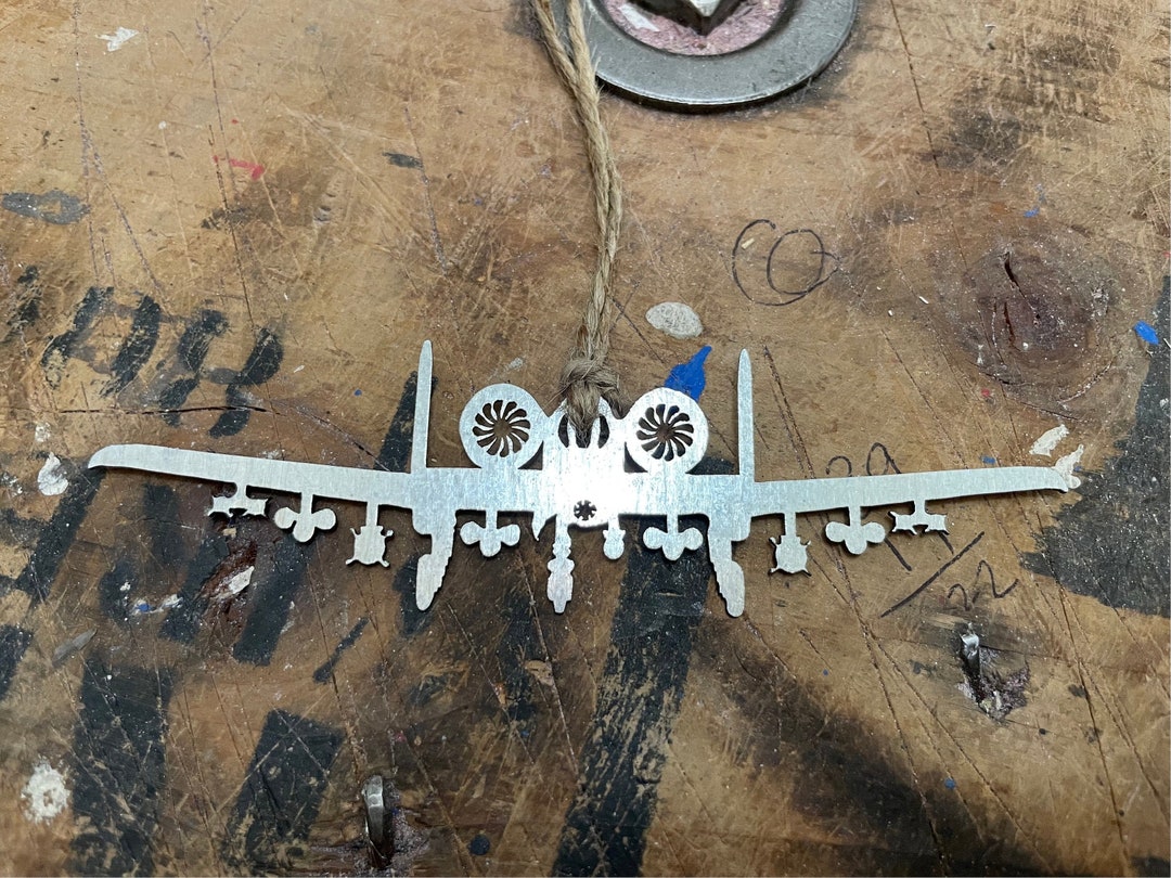 Steel A10 Warthog Front View Hanging Tree Ornament ~ Metal - Etsy