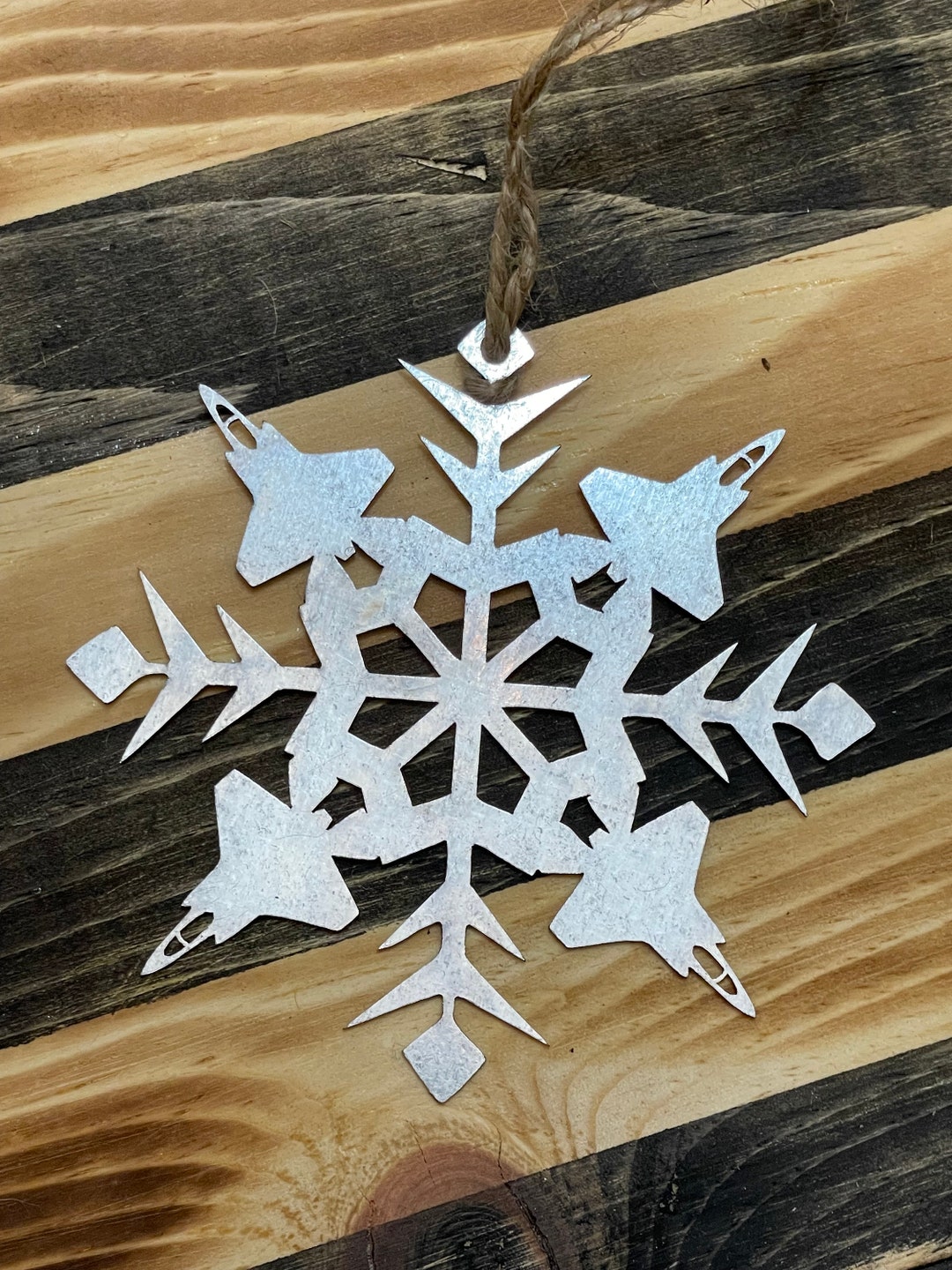 Steel F35 Lightning II Snowflake Ornament ~ Metal - Etsy