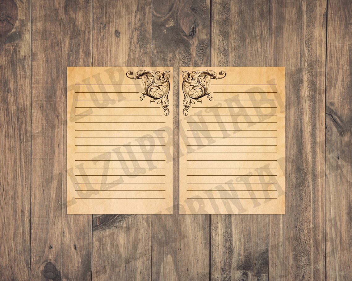 5x7 Journal Pages / Victorian Ladies / Vintage Shabby Chic / - Etsy