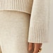 Beige Two Piece Wool Loungewear Set Knitted Matching Set Knitwear ...