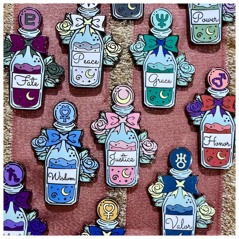 Guardian Potion Enamel Pin Collection – Magical Elixirs & Symbols ...