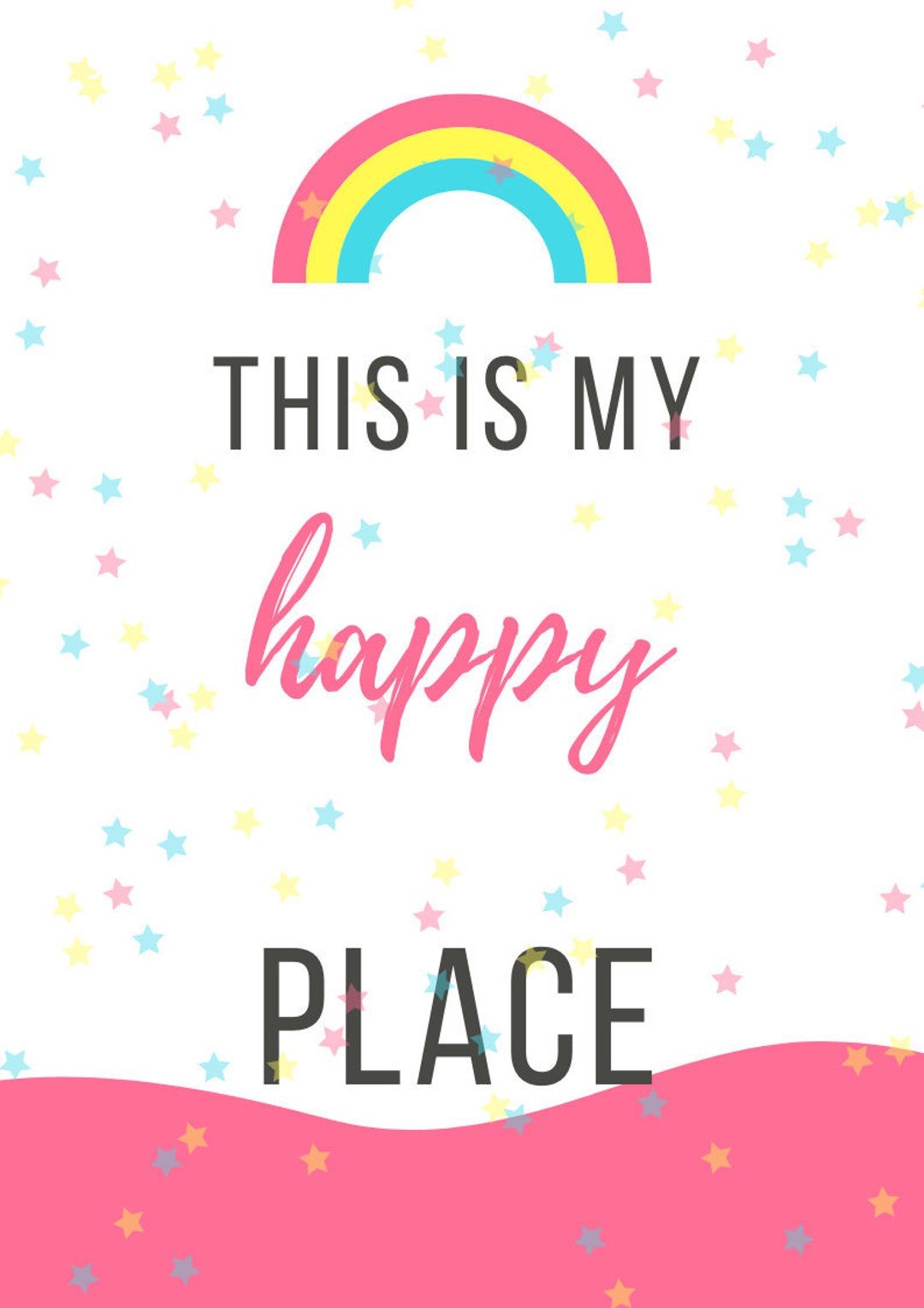 This is My Happy Place Poster - Etsy