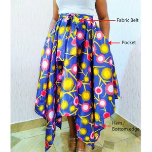 Handkerchief Hem / Square Skirt PDF Sewing Pattern With Video Tutorial ...
