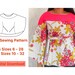 PDF Sewing Pattern Circle Blouse / Cape Top / Instant Digital - Etsy Canada