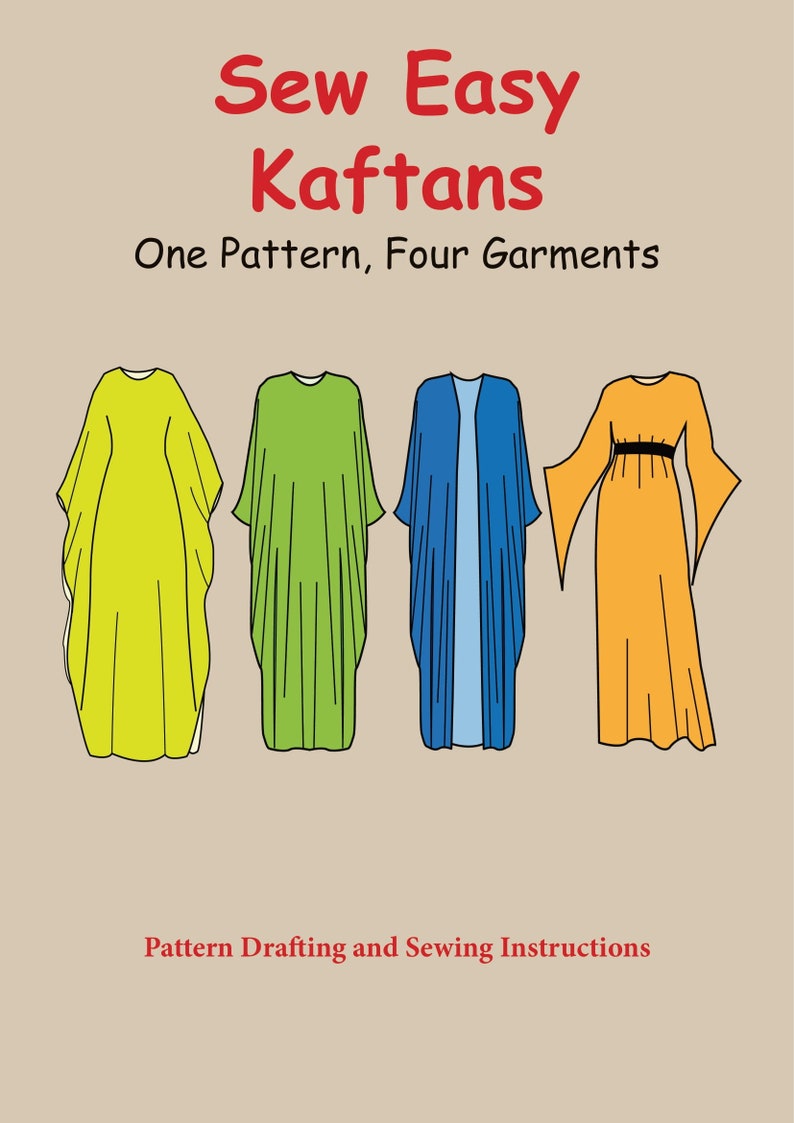 Sew Easy Kaftans Sewing E-book Download / Caftan Drafting and - Etsy