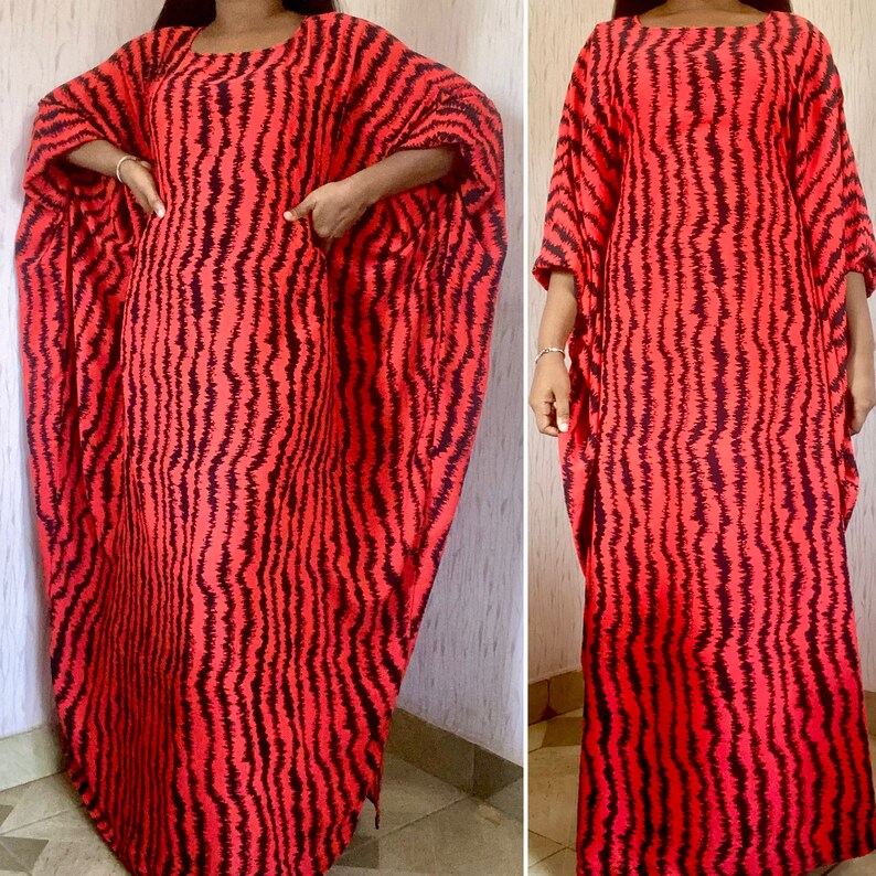 PDF Sewing Pattern Elastic Sleeves Kaftan With Tie Belt / - Etsy