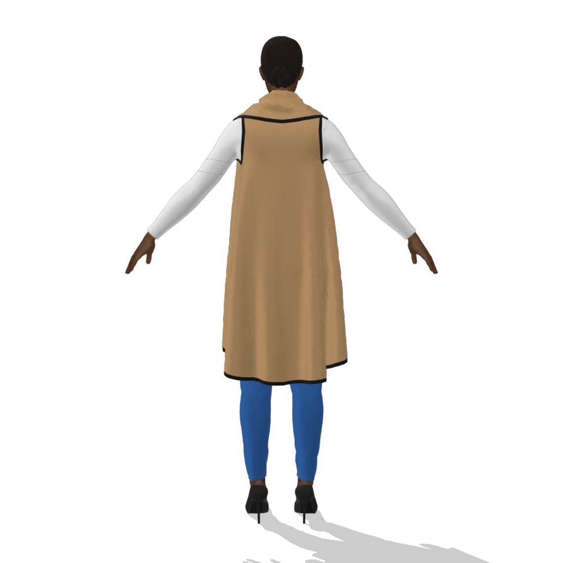 Circle Waterfall Vest PDF Sewing Pattern / Sleeveless Circular - Etsy