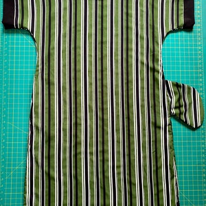 PDF Sewing Pattern Short Cuff Sleeve Maxi Dress With Side Pockets ...