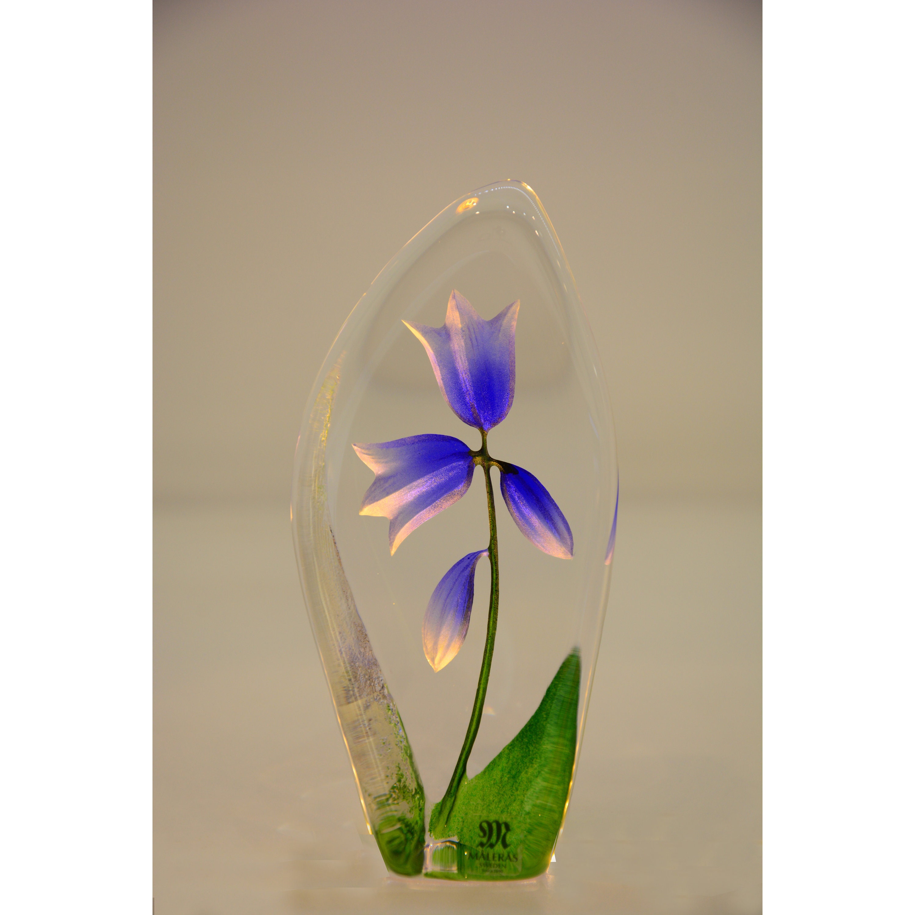 Flower Crystal Sculpture By Mats Jonasson Maleras Sweden Etsy