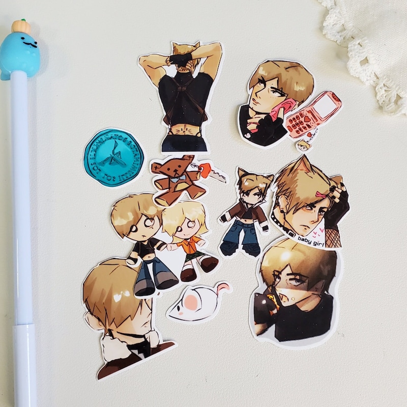 Re4 Leon Stickers - Etsy UK