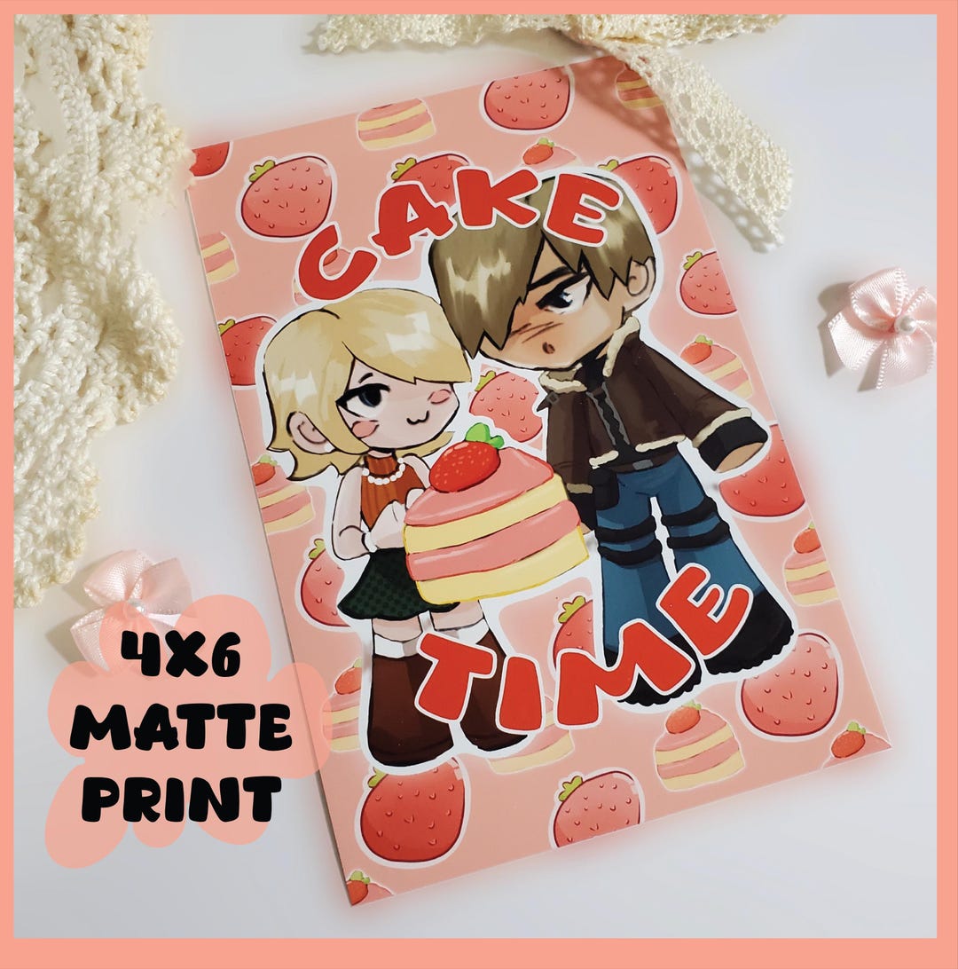 Cake Time 4x6 Art Print - Etsy