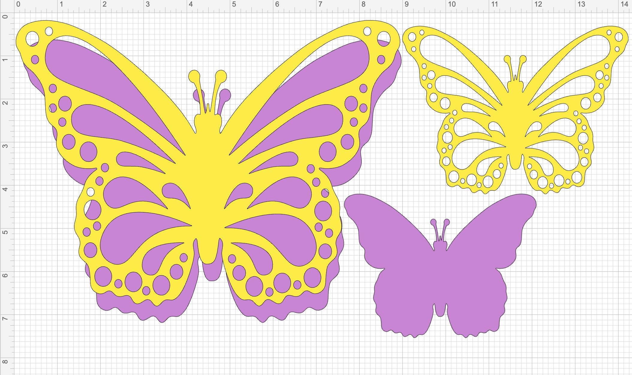 Beautiful Butterfly Cut Out SVG, PNG File for Cricut and Laser Machines ...