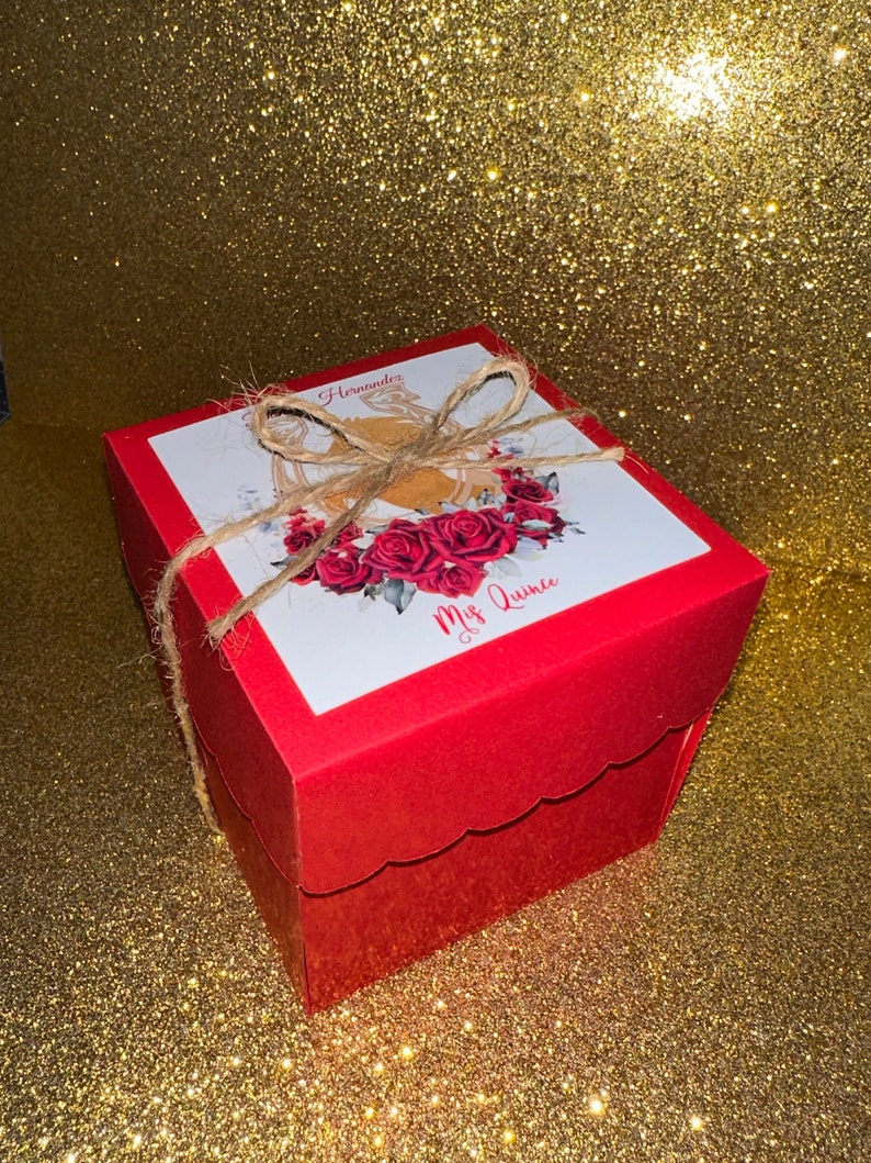 Explosion Box SVG File for Cricut Quinceañera Invitation - Etsy