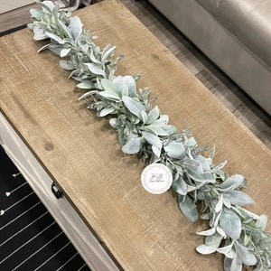Lambs Ear Garland, Year Round Garland, Spring Mantle Decor, Eucalyptus ...