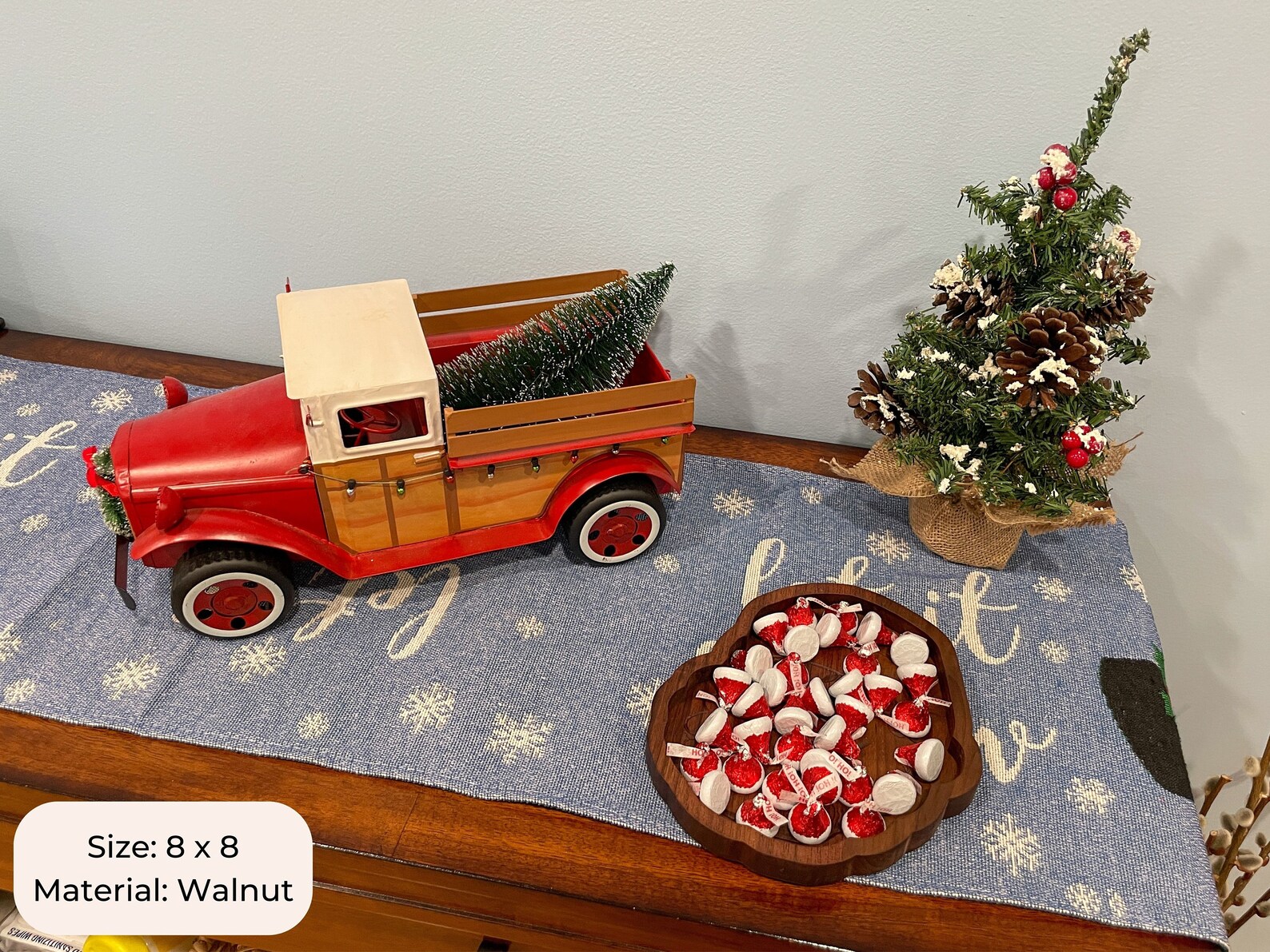 Santa Wood Tray, Christmas Decor, Holiday Decor, Christmas Gifts for ...