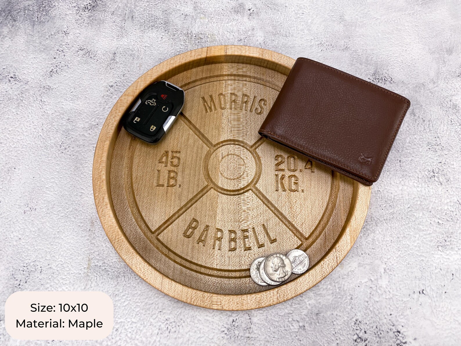 Personalized Fitness Gift, Catch All Tray, Gift for Gym Lover ...