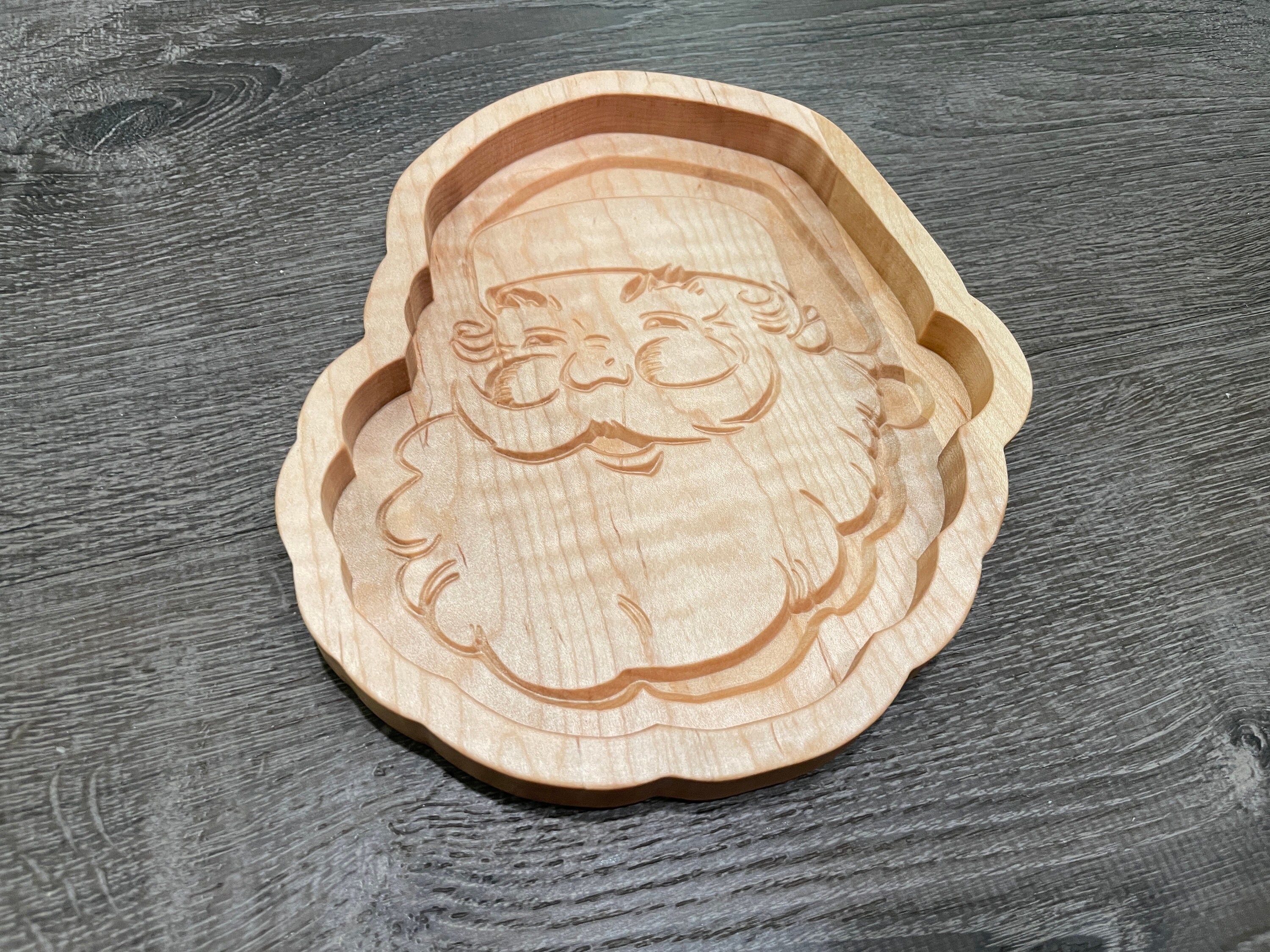 Santa Wood Tray, Christmas Decor, Holiday Decor, Christmas Gifts for ...