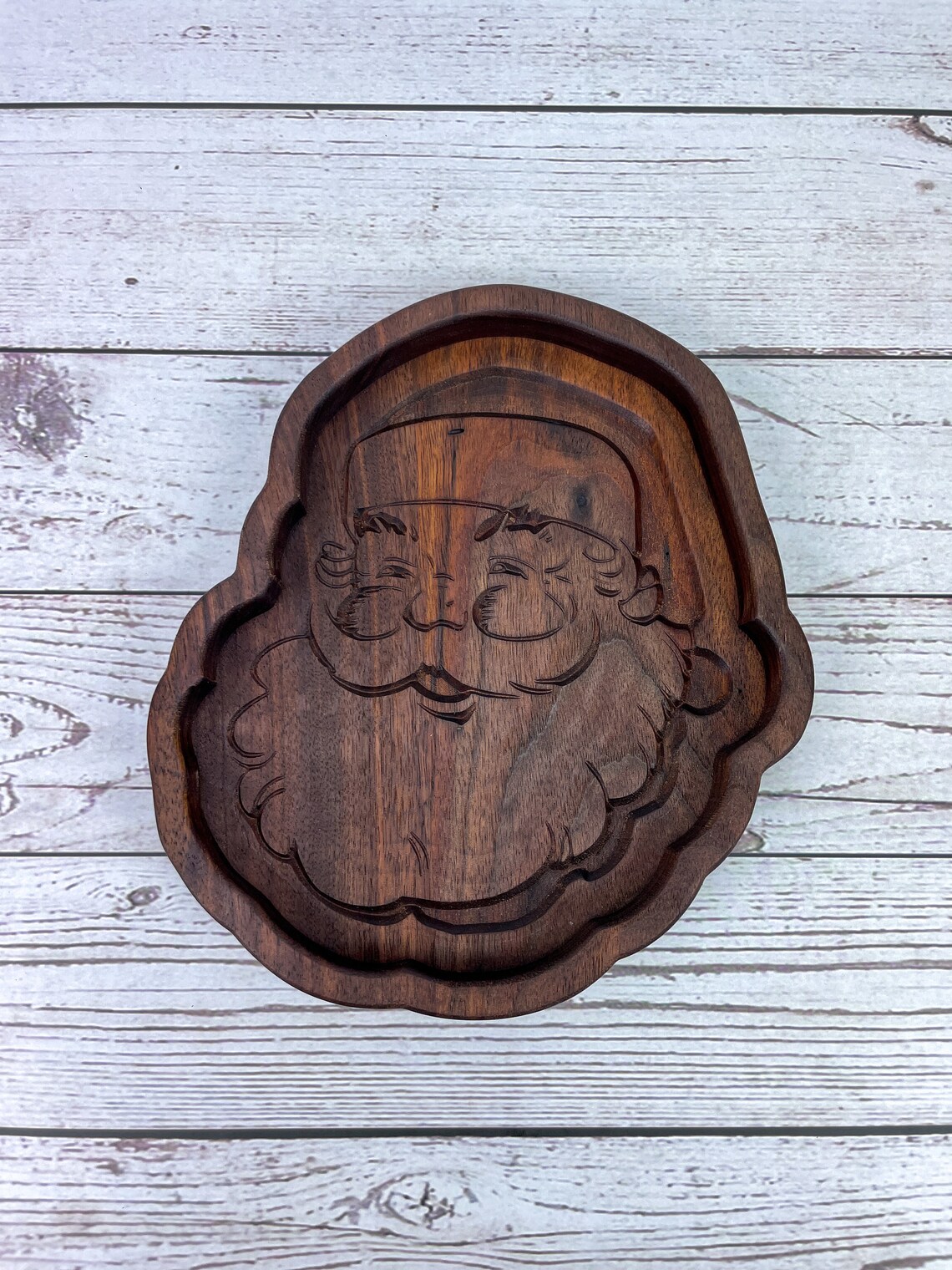 Santa Wood Tray, Christmas Decor, Holiday Decor, Christmas Gifts for ...