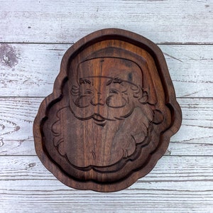 Santa Wood Tray, Christmas Decor, Holiday Decor, Christmas Gifts for ...