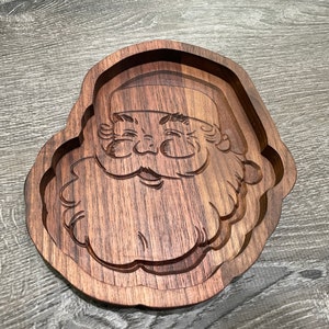 Santa Wood Tray, Christmas Decor, Holiday Decor, Christmas Gifts for ...