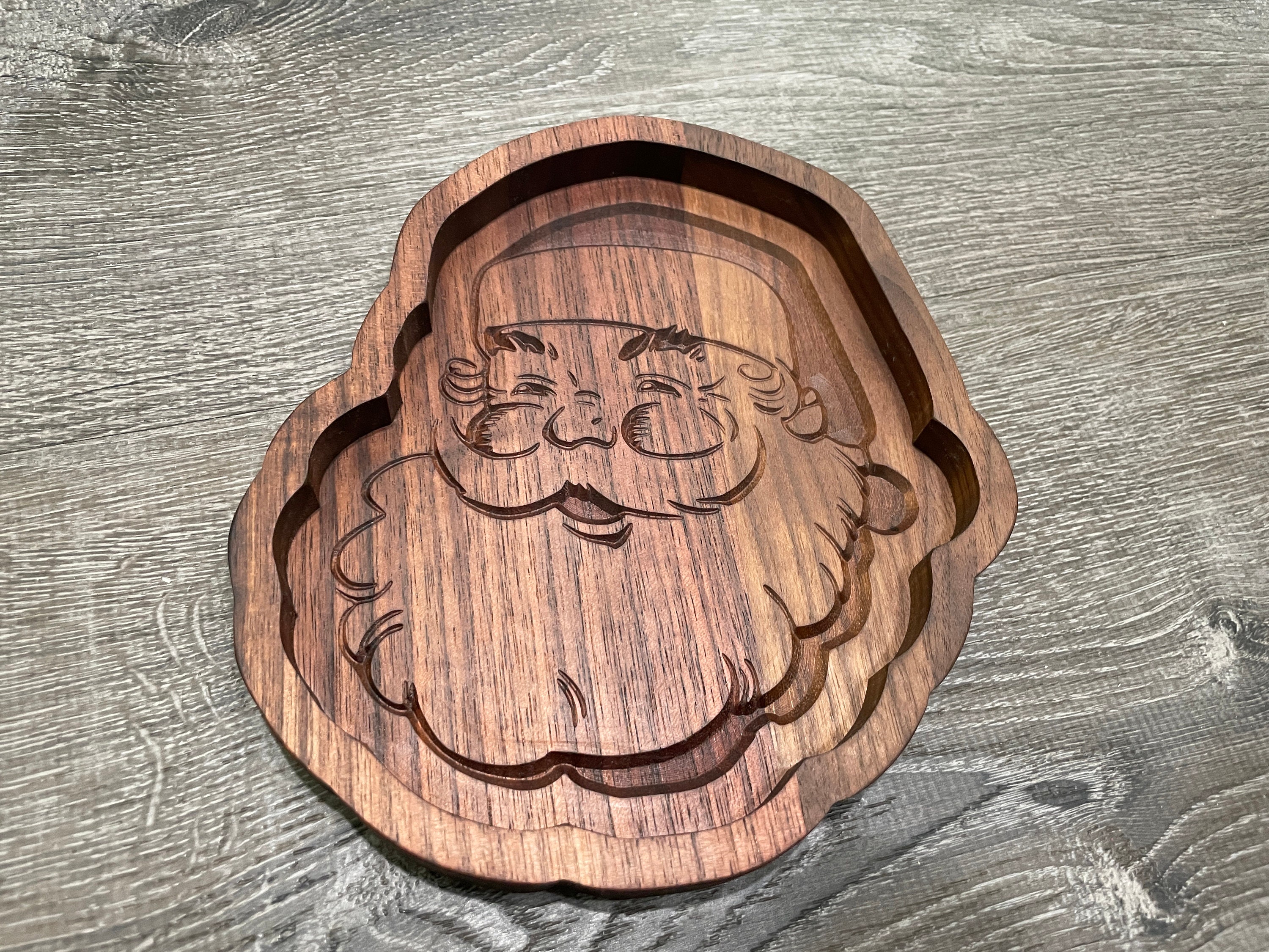 Santa Wood Tray, Christmas Decor, Holiday Decor, Christmas Gifts for ...