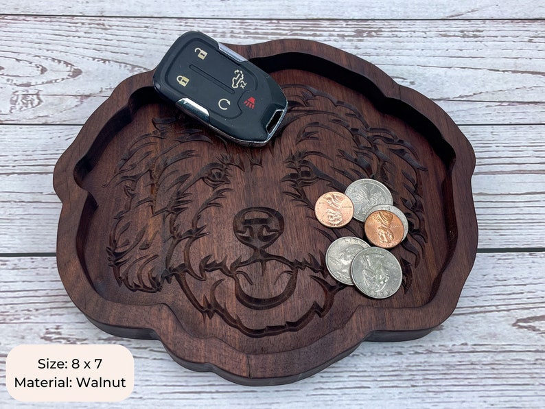 Cavapoo Mom Gifts, Cavapoo Dad, Cavapoo Home Decor, Gift for Dog Mom, Wood Dog Tray, Valentines ...