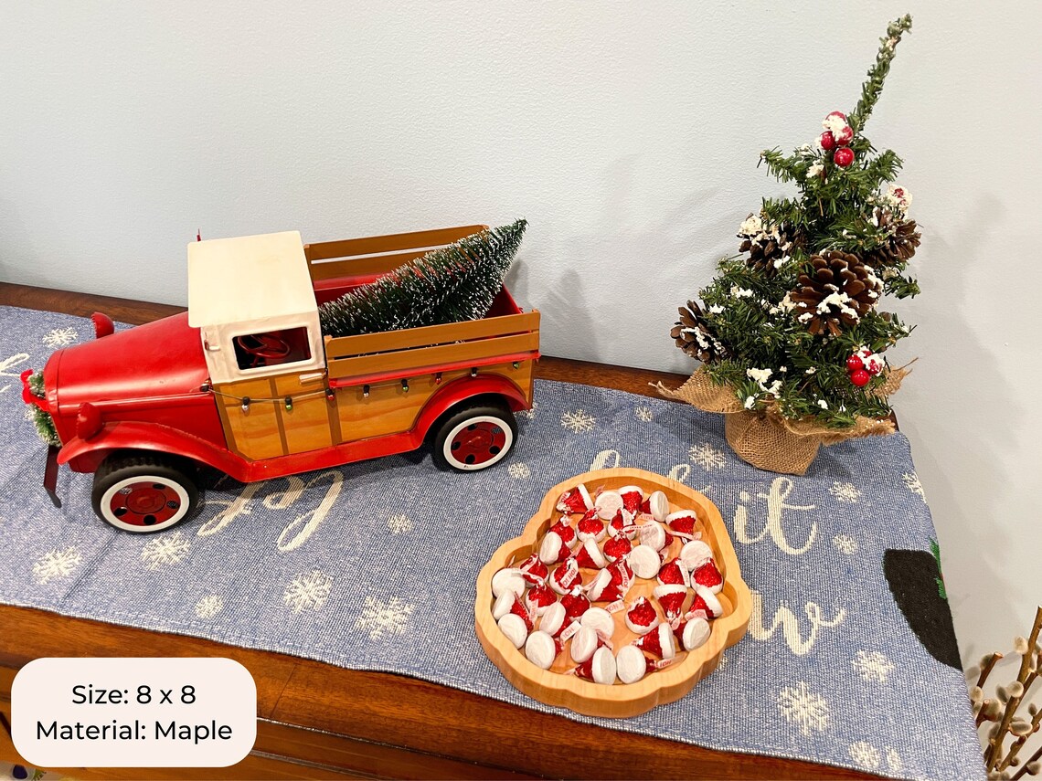 Santa Wood Tray, Christmas Decor, Holiday Decor, Christmas Gifts for ...