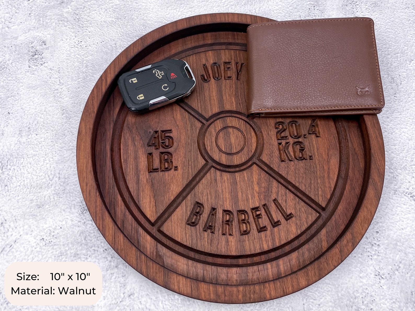 Personalized Fitness Gift, Catch All Tray, Gift for Gym Lover ...