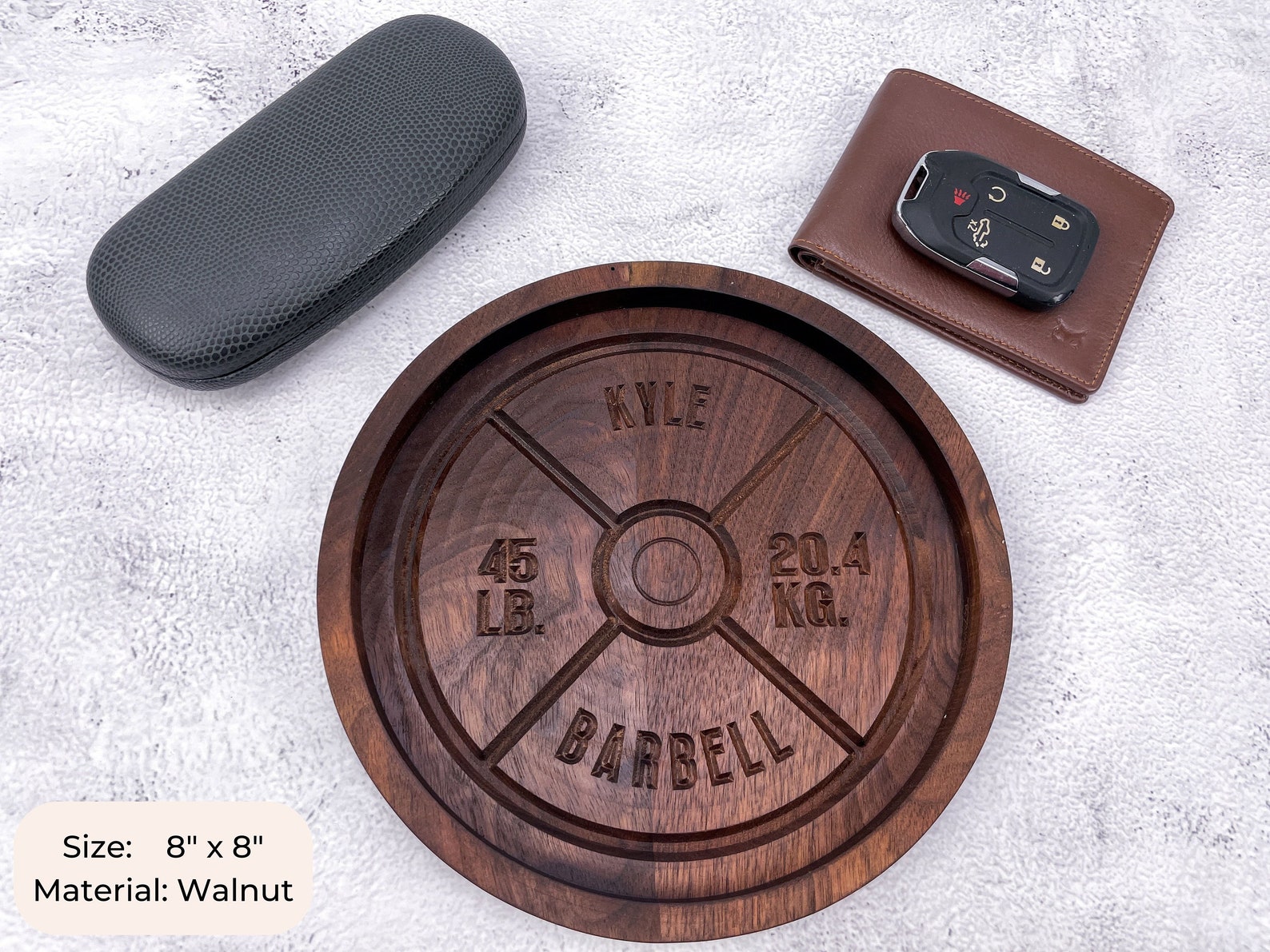 Personalized Fitness Gift, Catch All Tray, Gift for Gym Lover ...