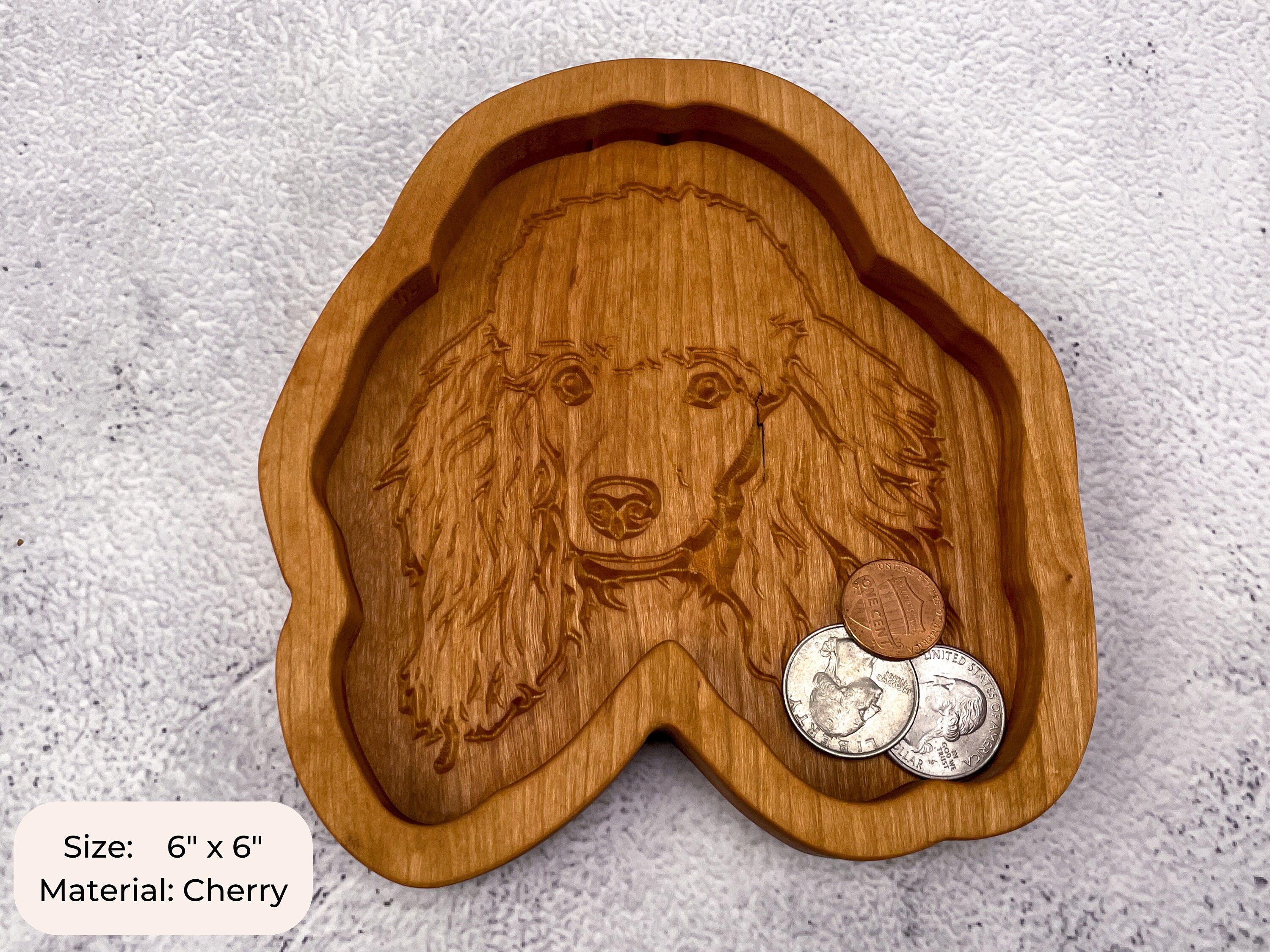 Poodle Gift, Poodle Mom, Poodle Decor, Gift for Dog Mom, Wood Dog Tray ...