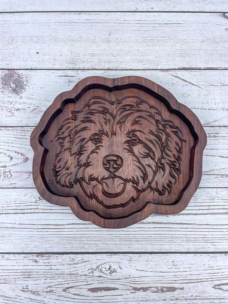 Cavapoo Mom Gifts, Cavapoo Dad, Cavapoo Home Decor, Gift for Dog Mom, Wood Dog Tray, Valentines ...