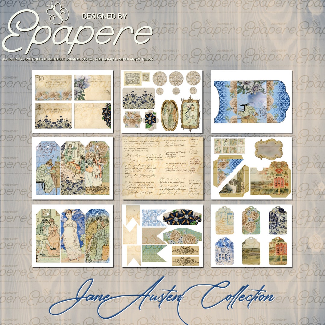 Jane Austen Junk Journal Ephemera Pack - Etsy