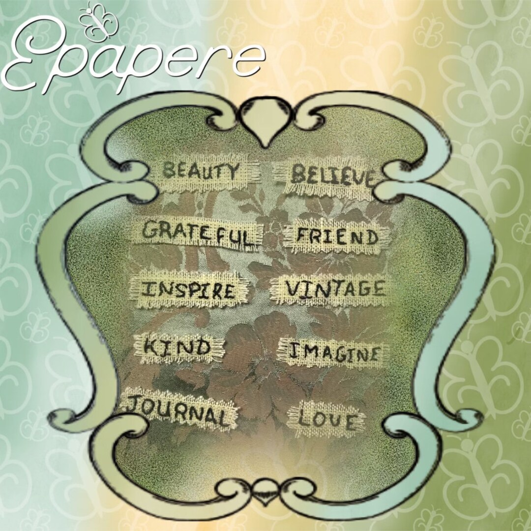 Slow Stitched Word Embellishment - Etsy