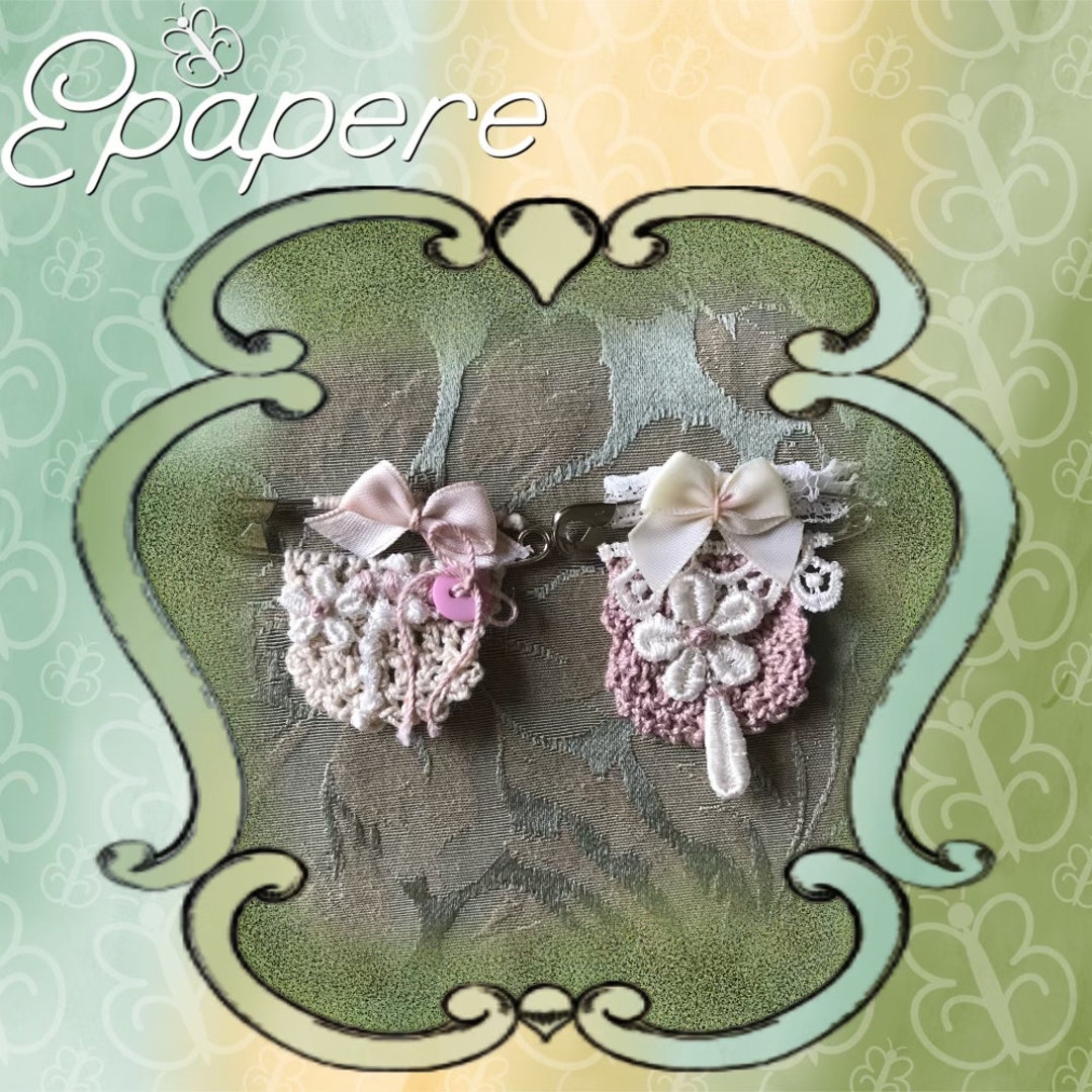 Handmade Crochet Safety Pin Banner Embellishment - Etsy