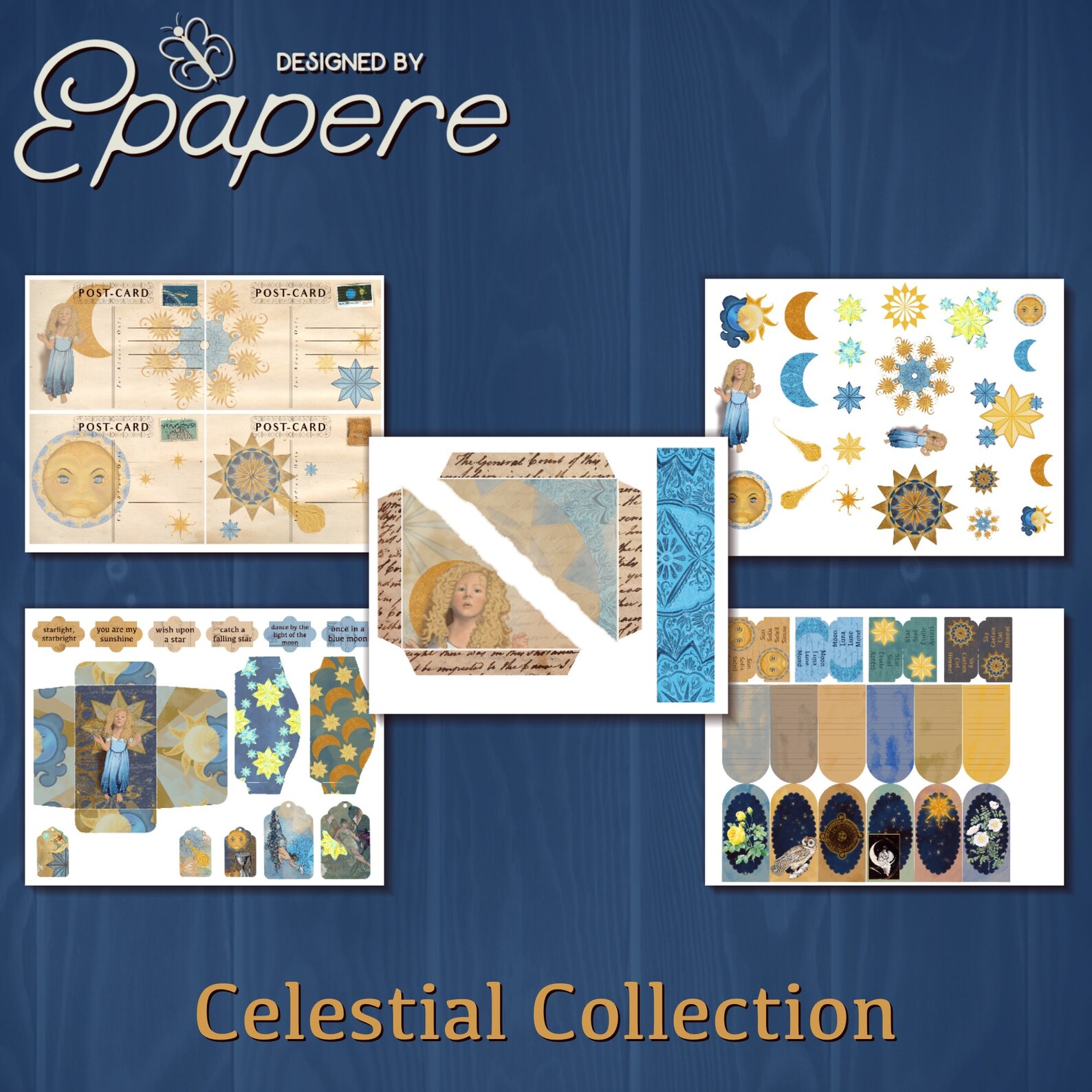 Celestial Collection Ephemera Collection | Etsy