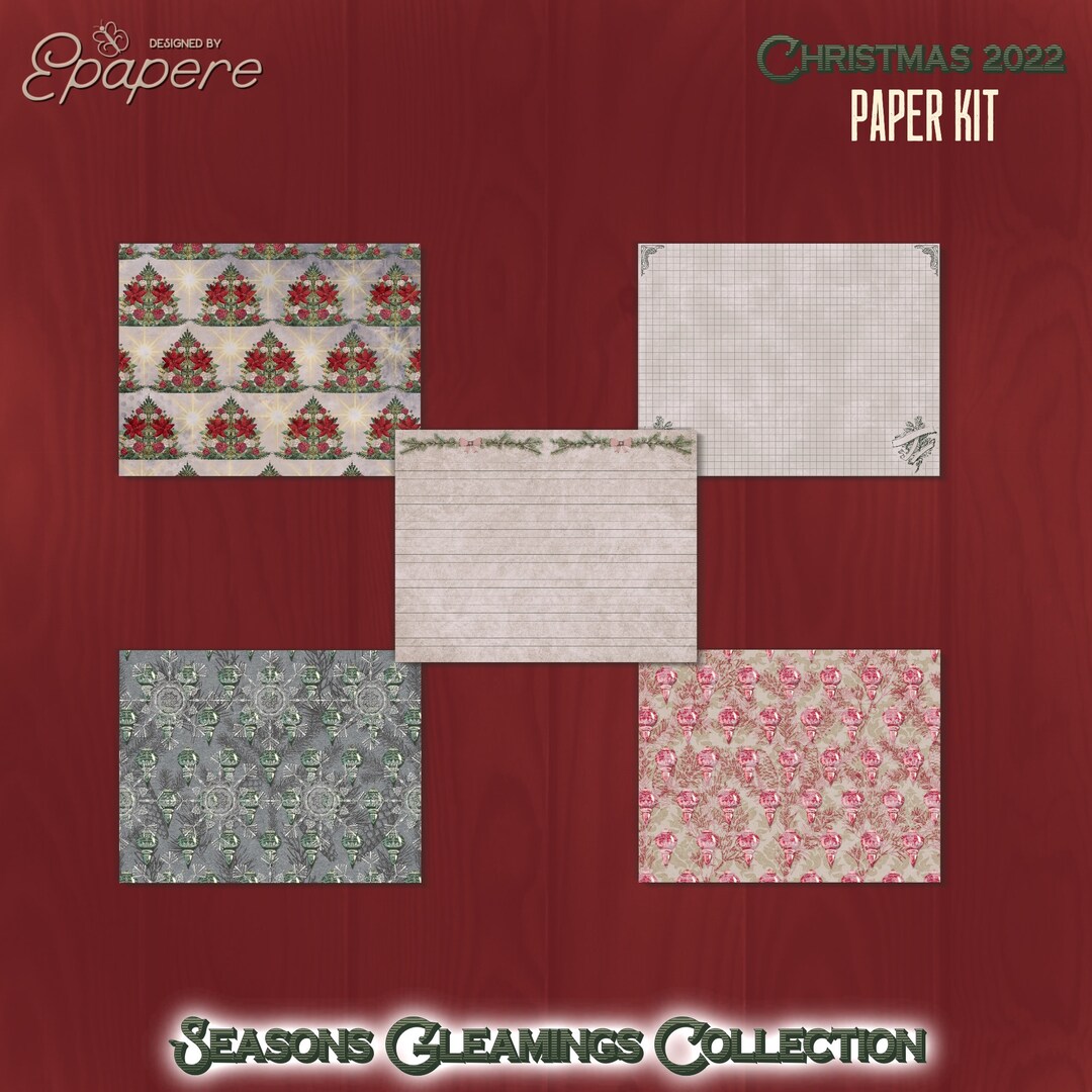 Seasons Gleamings Paper Collection - Etsy