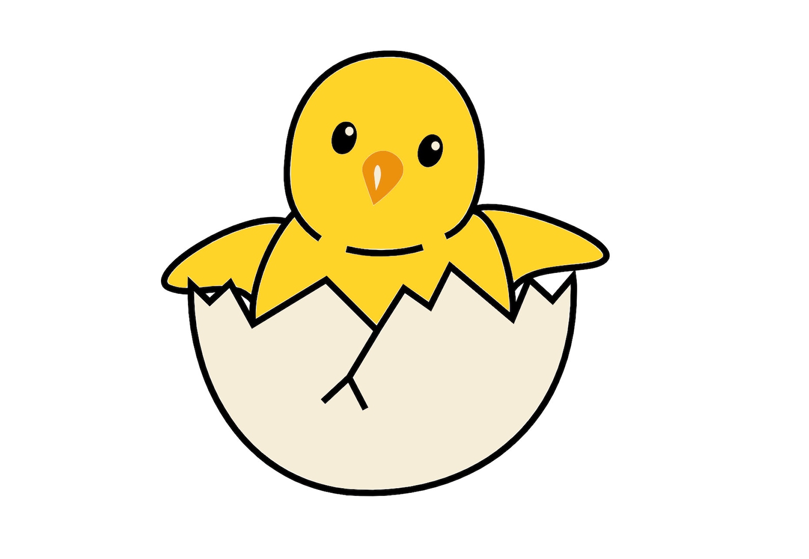 Hatching Chick Easter Cute Embroidery Design File - Etsy