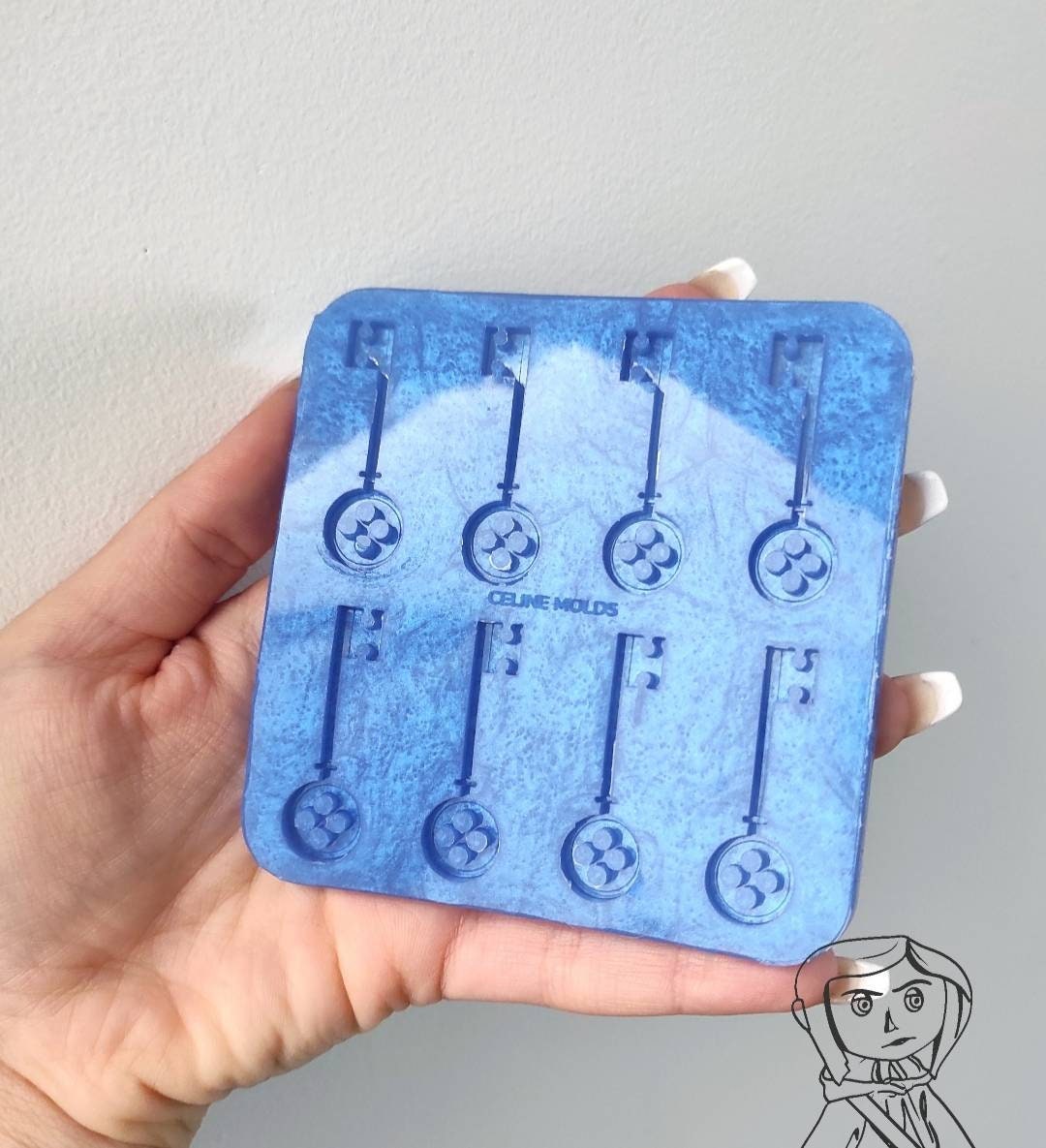 Button Key Pro Mold, Halloween Mold, Coraline Mold, Terror Mold ...