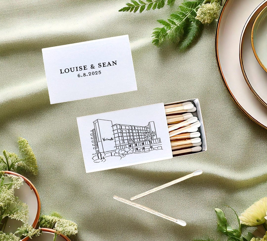 Custom Venue Matchboxes | Wedding | Bachelorette | Personalized | Bach ...