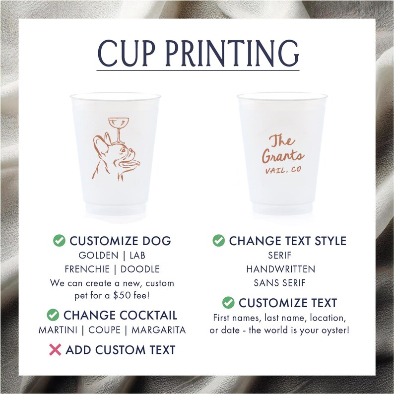 Custom Cat Martini Frost Flex Cups: Personalized Party Favors - Etsy