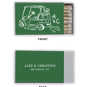 Getaway Golf Cart Matchboxes | for Country Club Wedding, Engagement ...