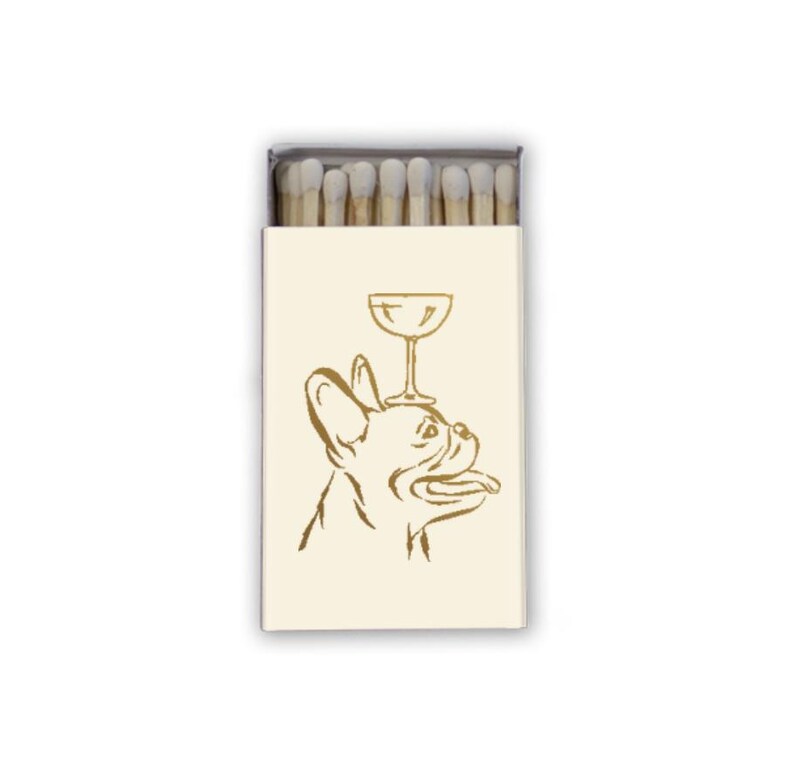 Dog With Cocktail Glass Matchboxes: Custom Party Favors - Etsy
