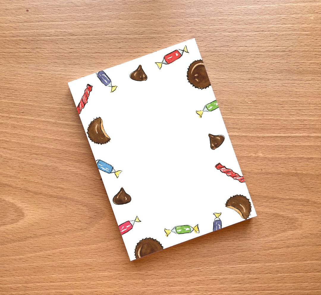 Candy Border to Do List | Note Pad | Notepad | Paper Pad | Candy Lover ...