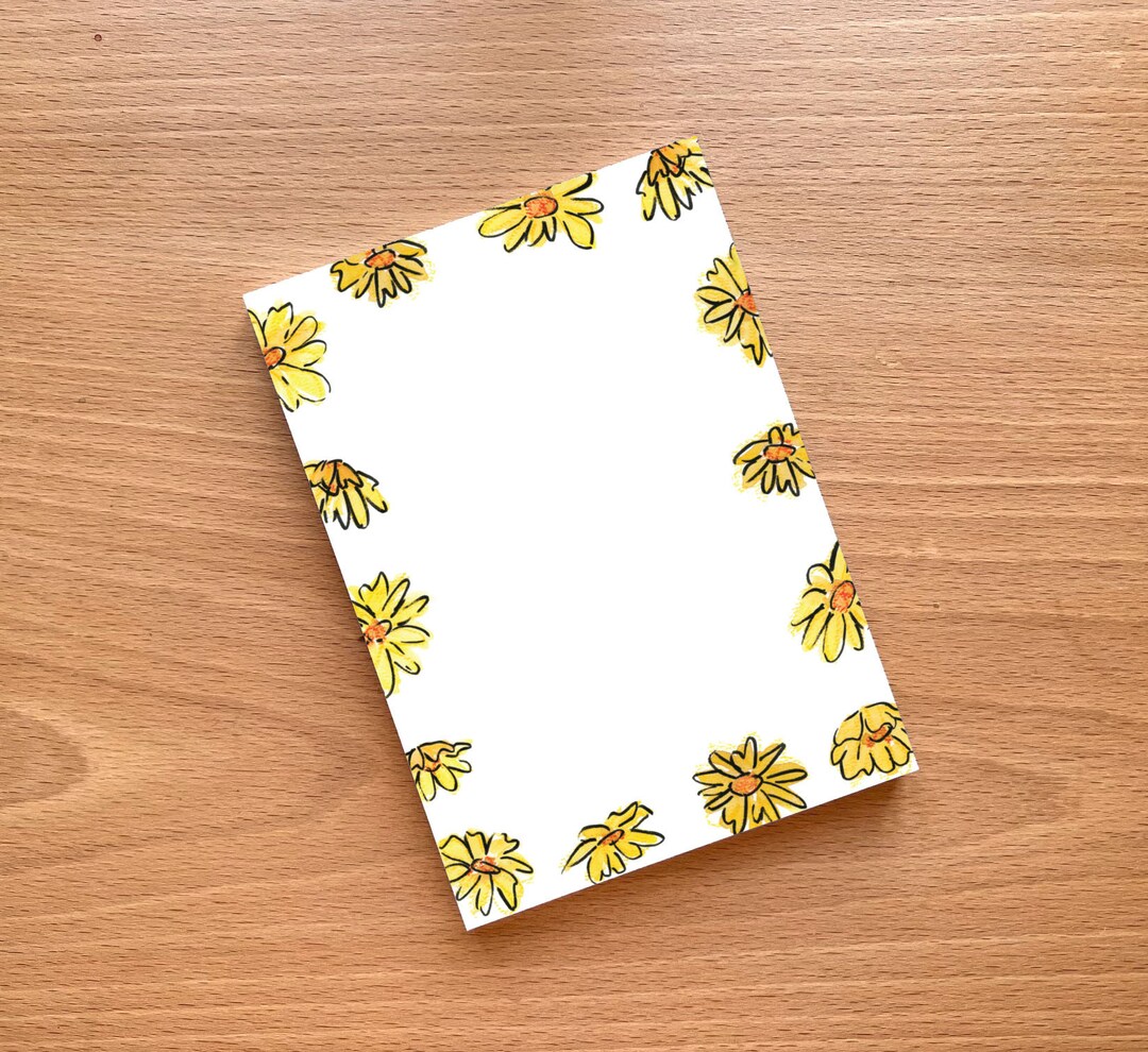Daisy Border to Do List Note Pad Notepad Paper Pad Candy Lover ...